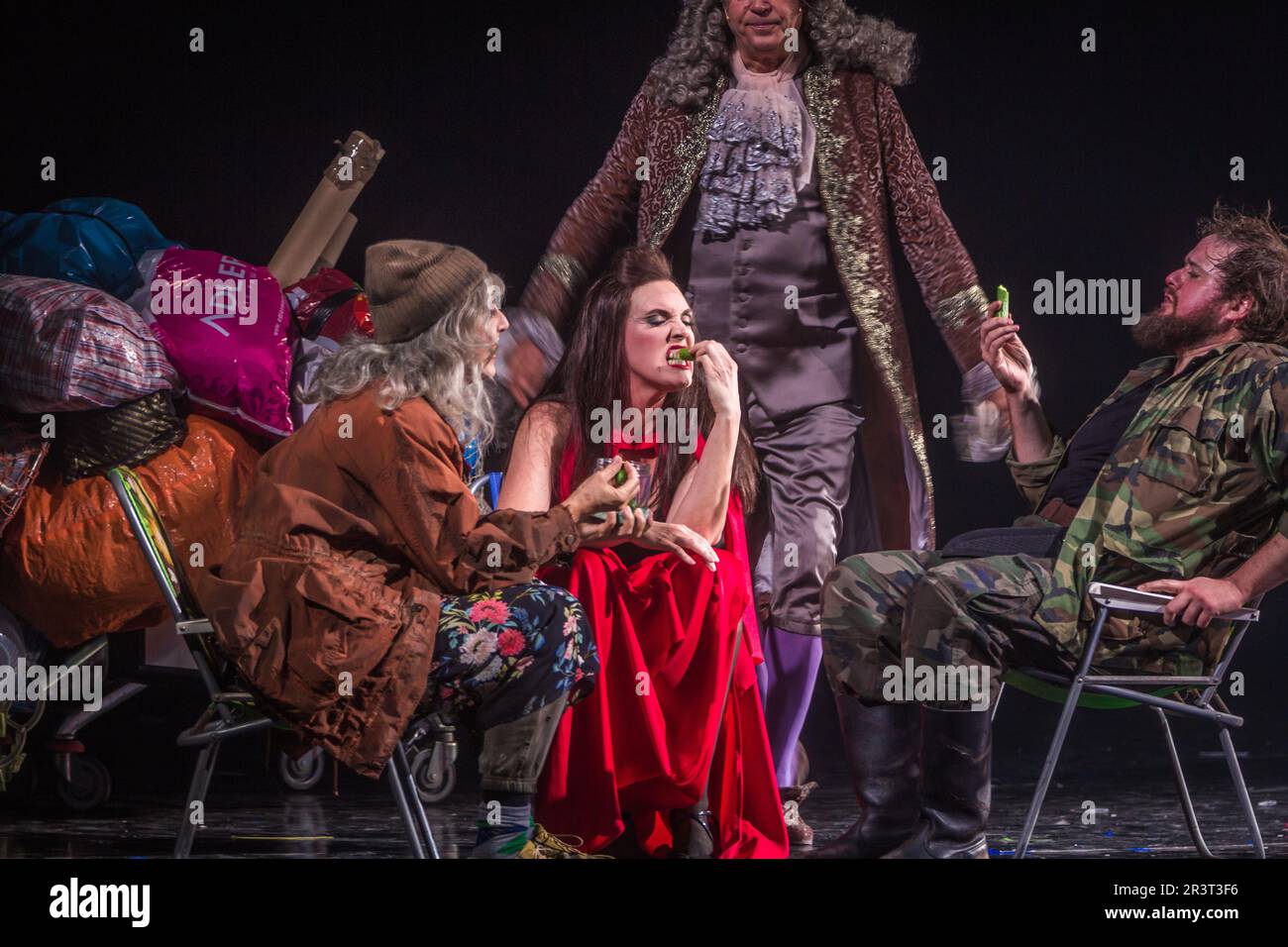 Musical Candide by Leonard Bernstein (Komische Oper Berlin Stock Photo ...