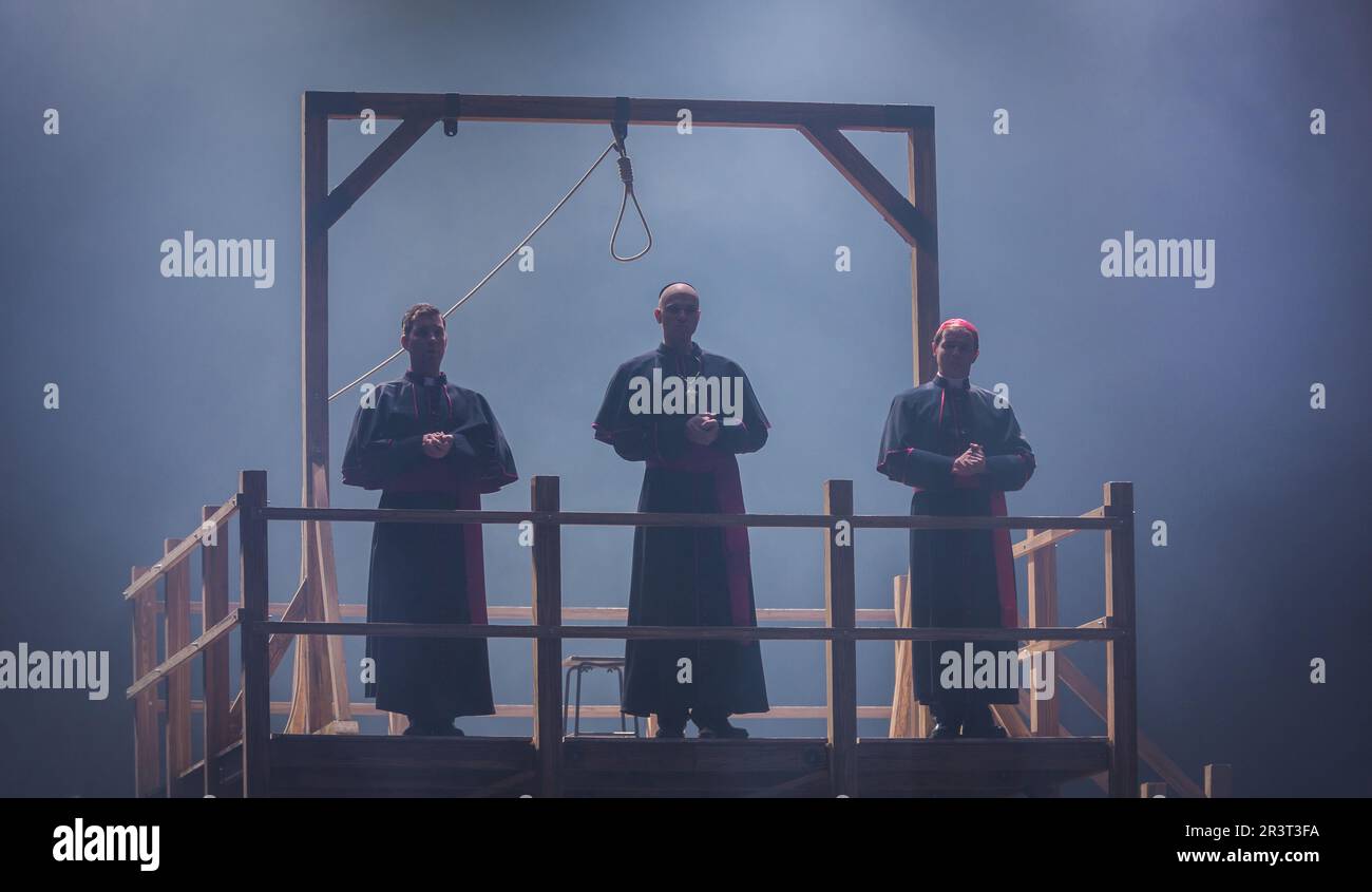 Musical Candide by Leonard Bernstein (Komische Oper Berlin Stock Photo ...