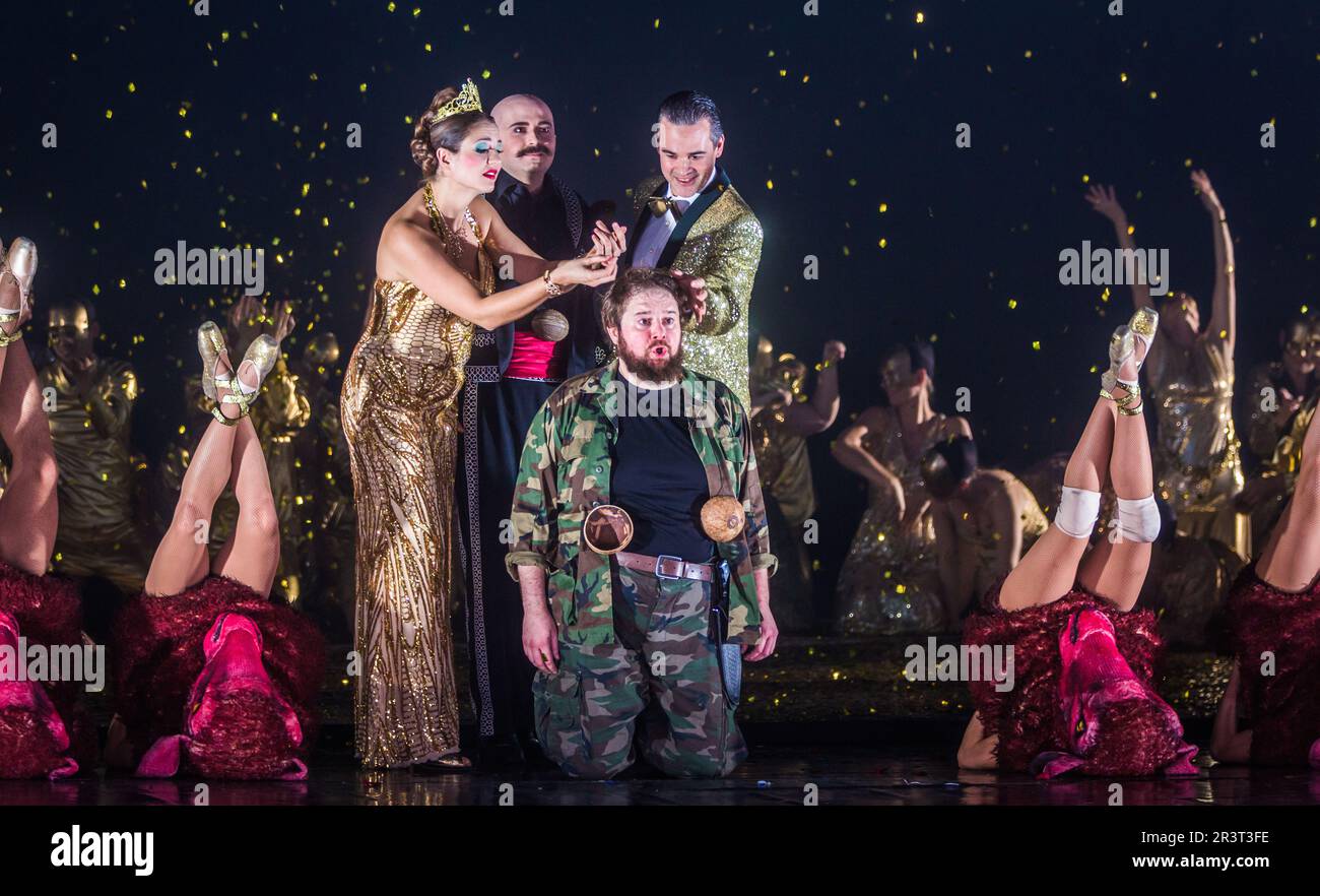 Musical Candide by Leonard Bernstein (Komische Oper Berlin Stock Photo ...
