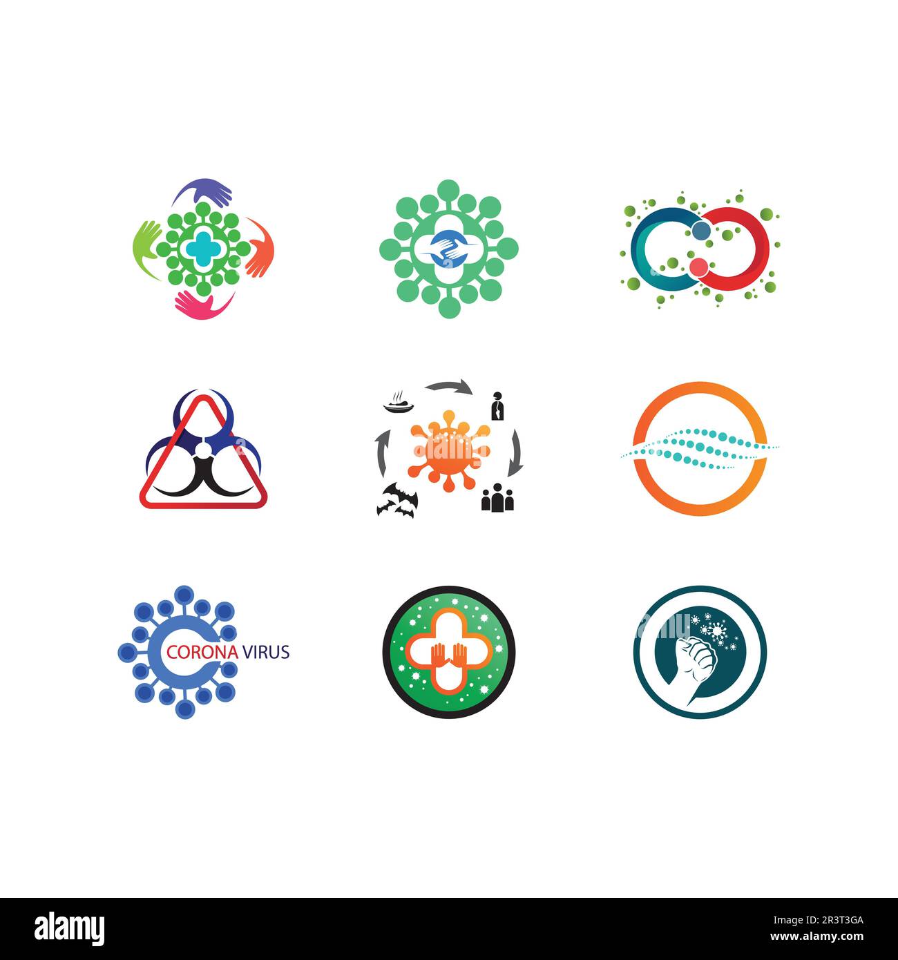 virus,coronavirus, Bacteria, Germs and Microbe isolated on white ...