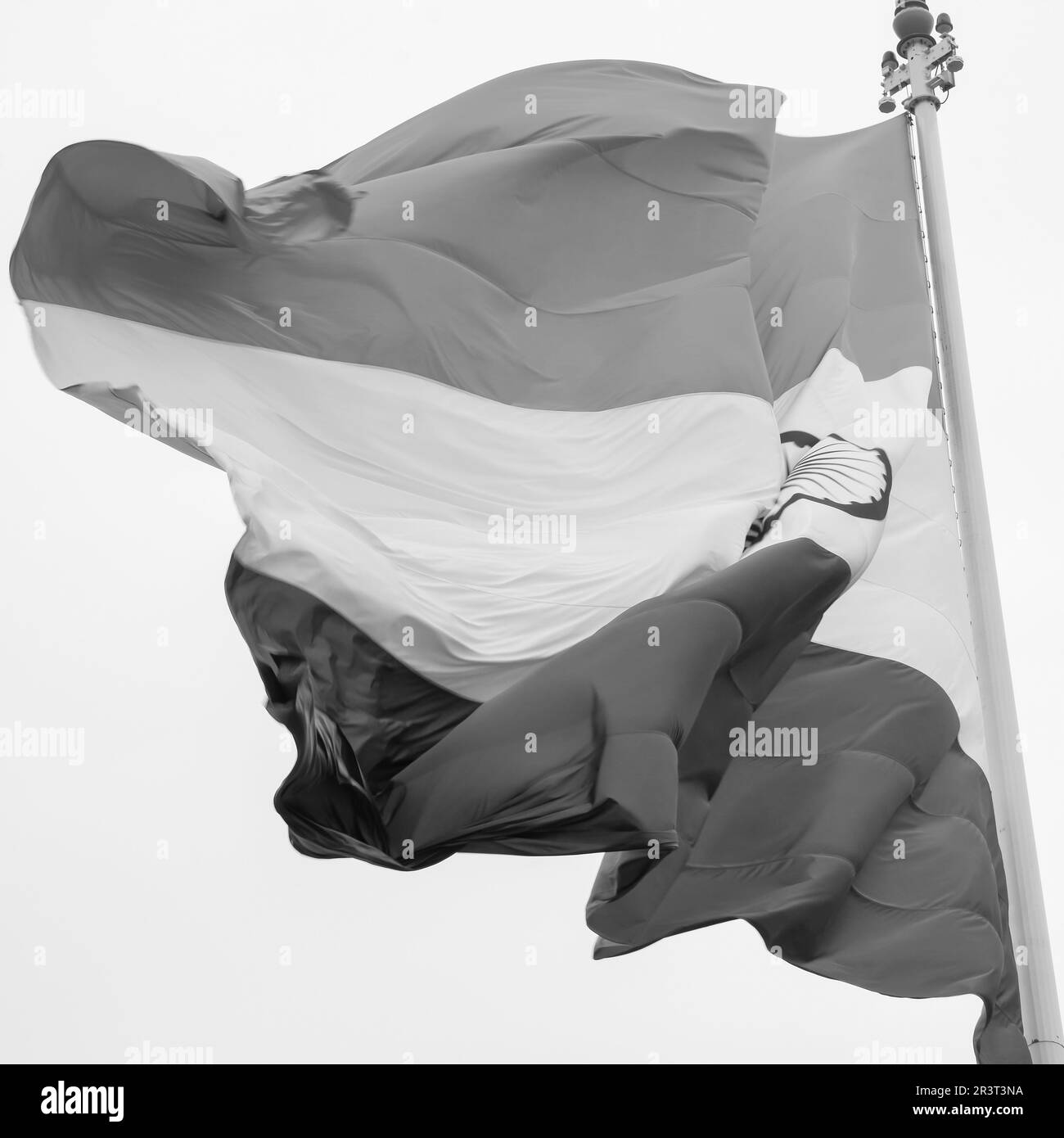 India flag flying high at Connaught Place with pride in blue sky, India ...