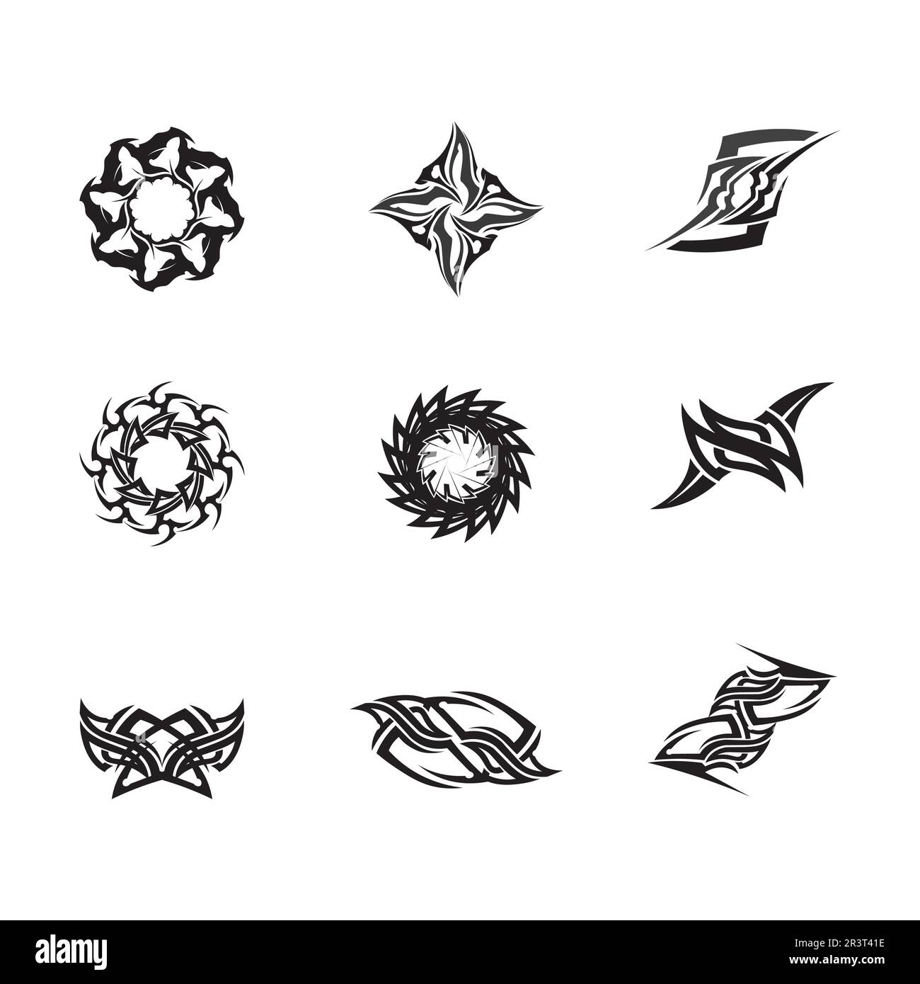 Tribal art template Stock Vector Images - Alamy