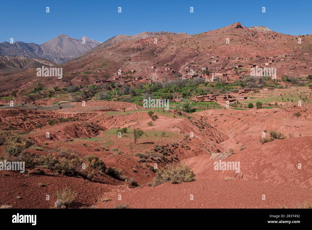 typical mountain landscape, azilal province, Atlas mountain range ...
