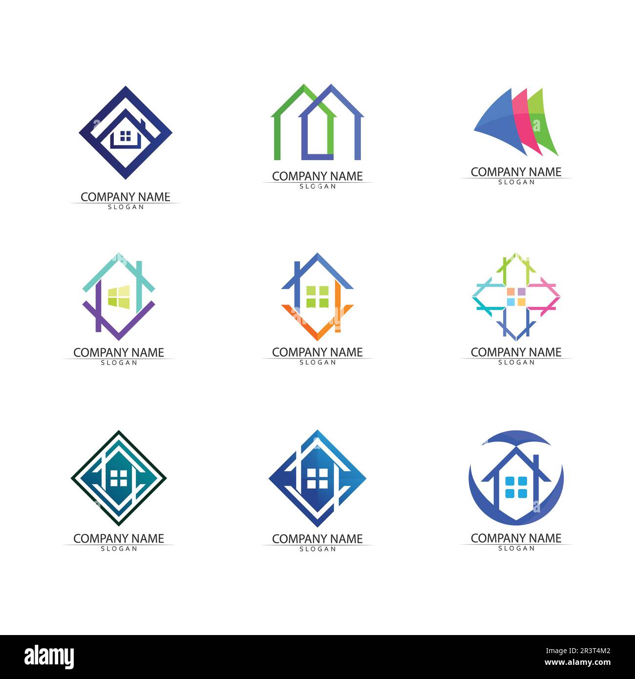 Building and house logo vector illustration design,Real Estate logo ...