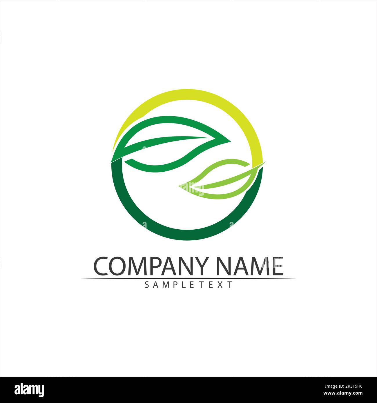 Tree leaf vector and green logo design friendly concept Stock Vector ...