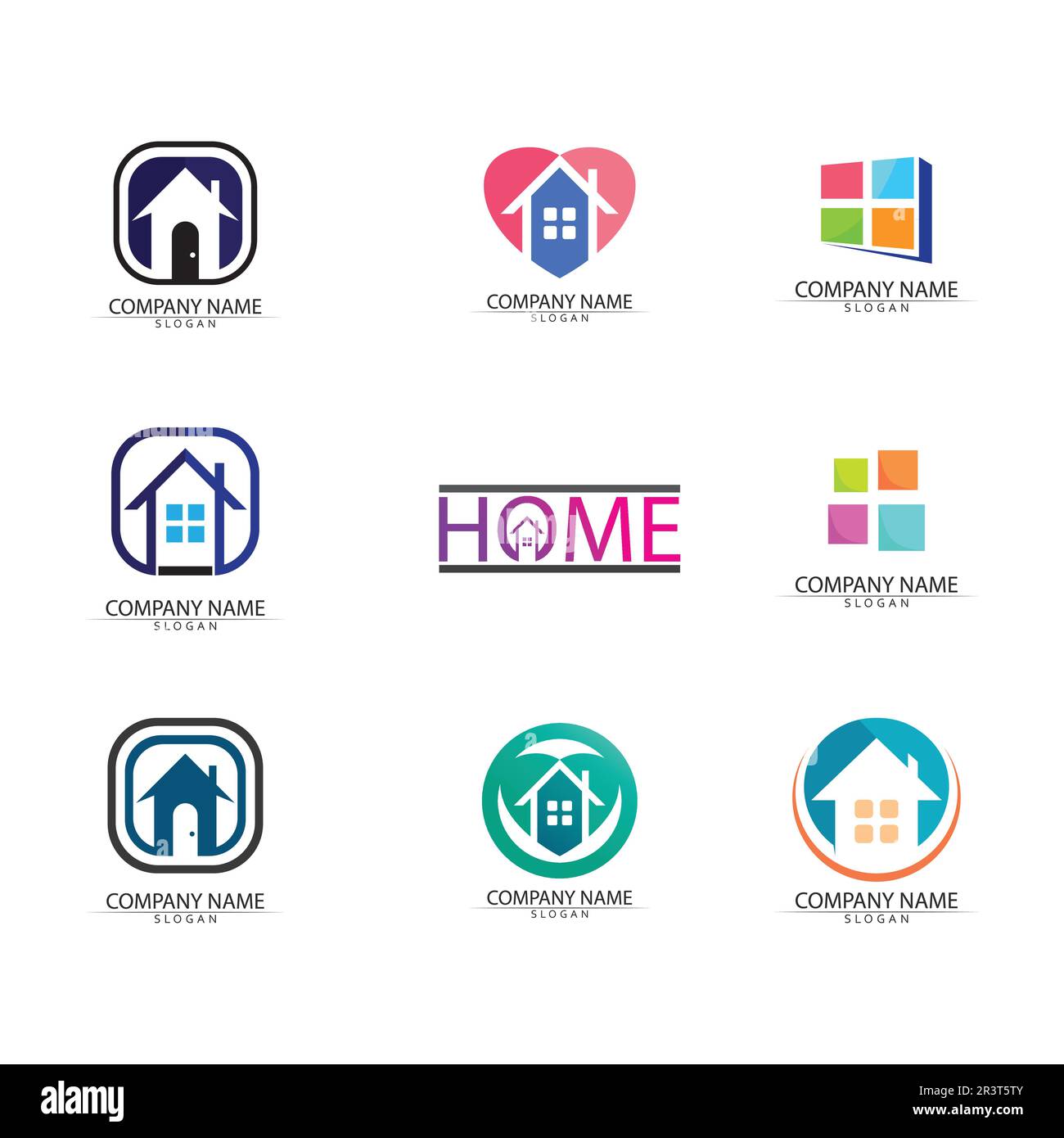Building and house logo vector illustration design,Real Estate logo ...
