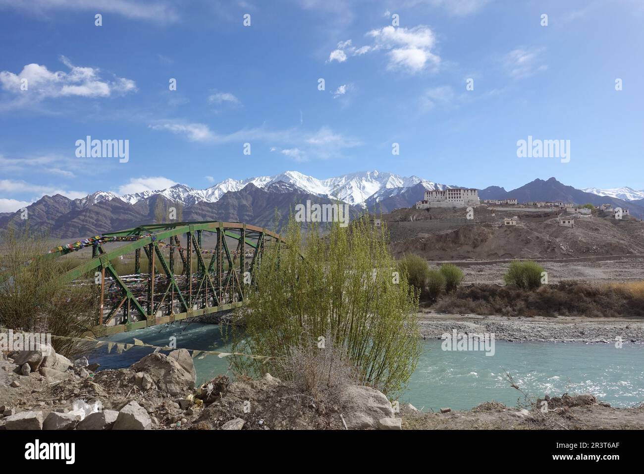 Bridge over the Indus River at Stakna Monastery, Ladakh Stock Photo - Alamy