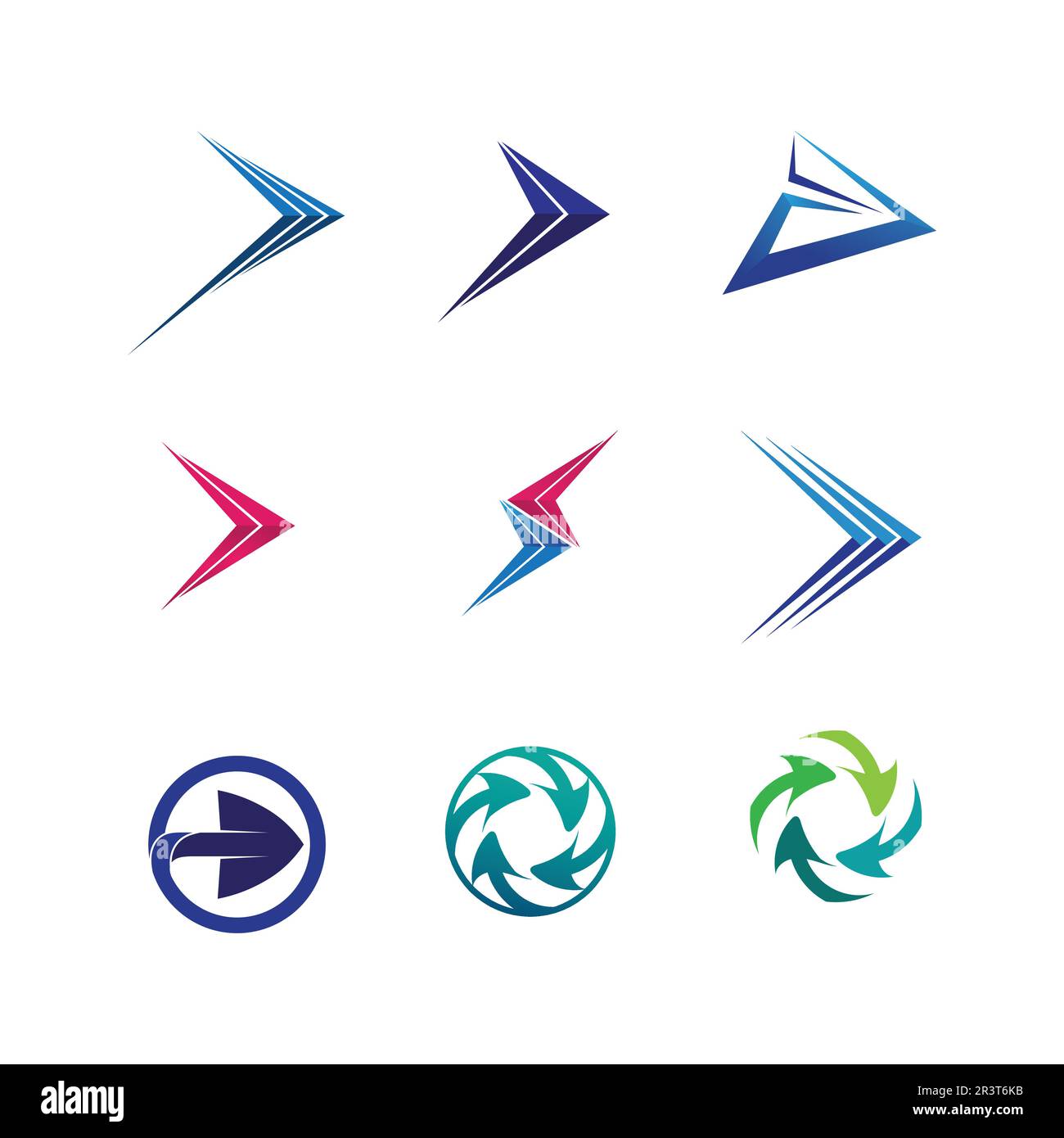 Arrow vector illustration icon Logo Template design Stock Vector Image ...