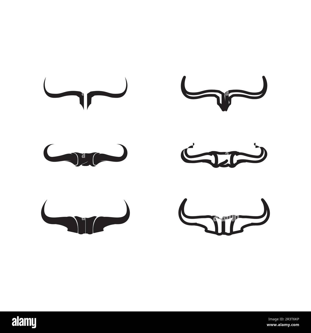 Bull logo and symbols vector template icons app Stock Vector Image ...