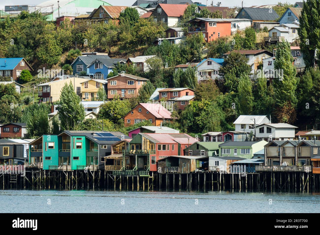 palafitos, Castro, archipiélago de Chiloé ,provincia de Chiloé ,región de Los Lagos,Patagonia ...