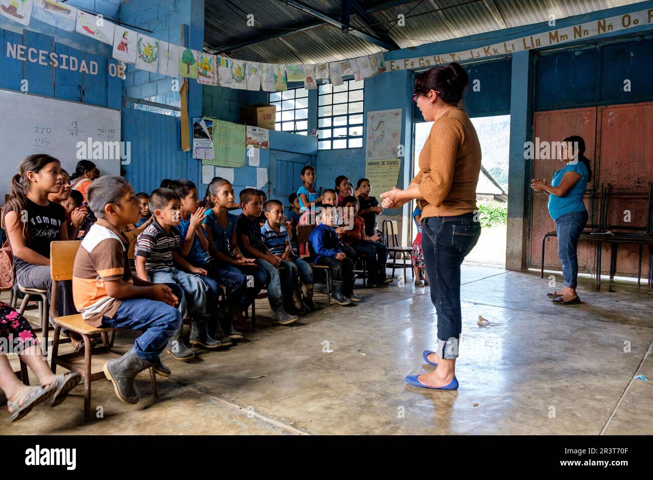 escuela oficial rural mixta, la Taña, Quiche, República de Guatemala ...