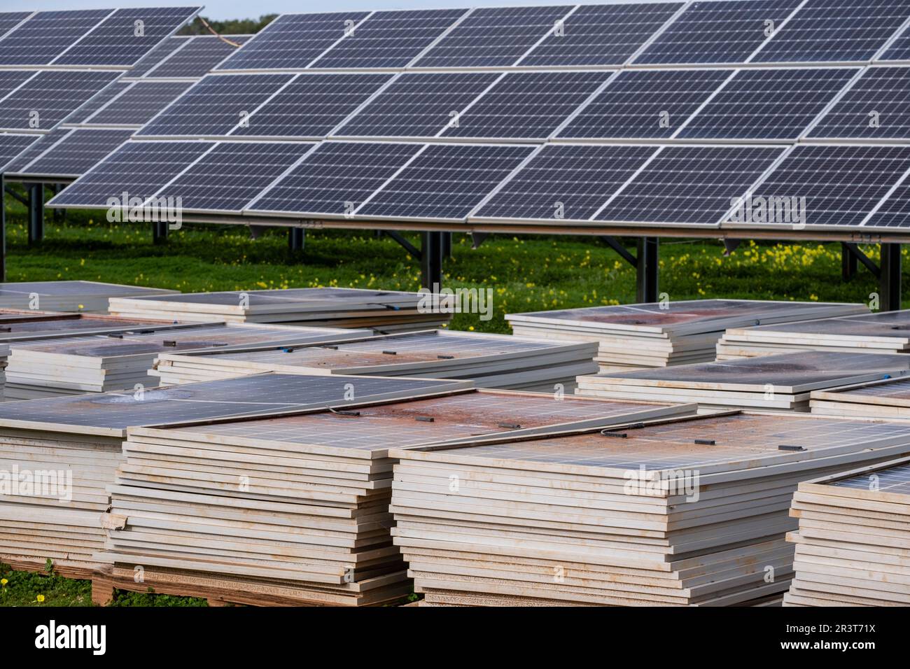 Broken solar panels hi-res stock photography and images - Alamy