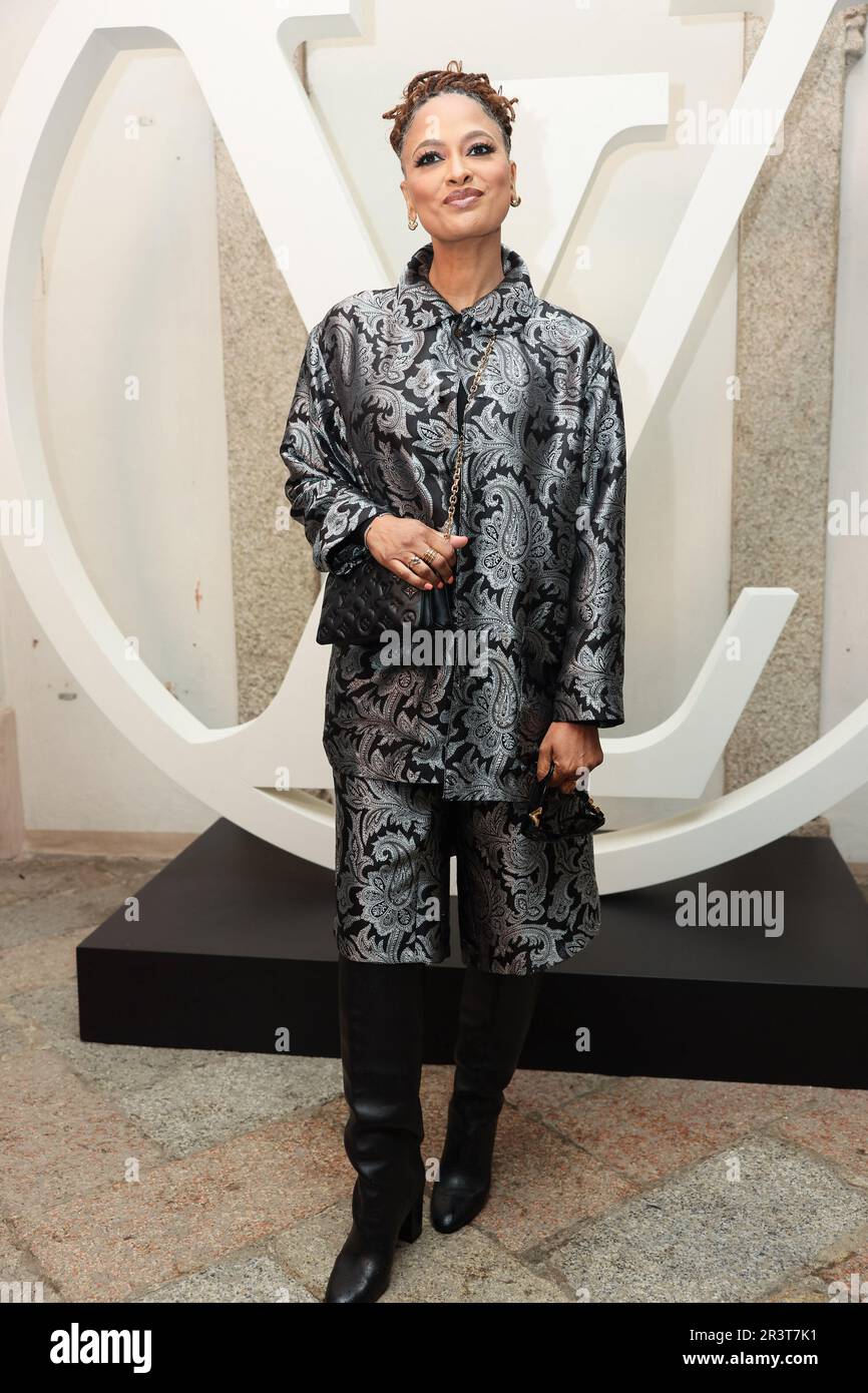 Ava Duvernay poses at the photocall for Louis Vuitton Cruise Collection ...
