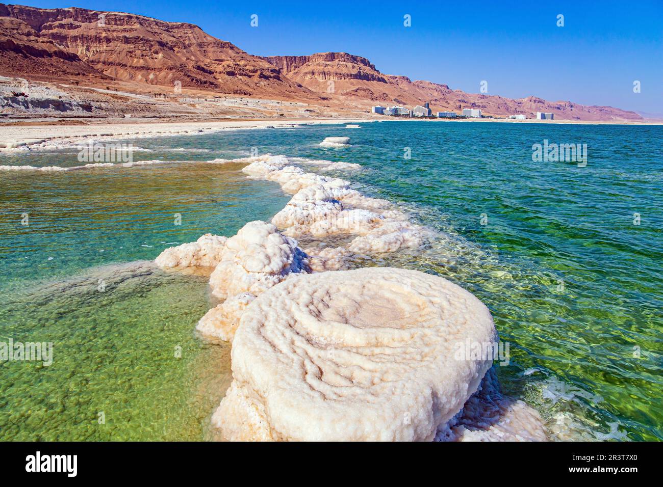 The drainless salt lake in the Middle East Stock Photo - Alamy