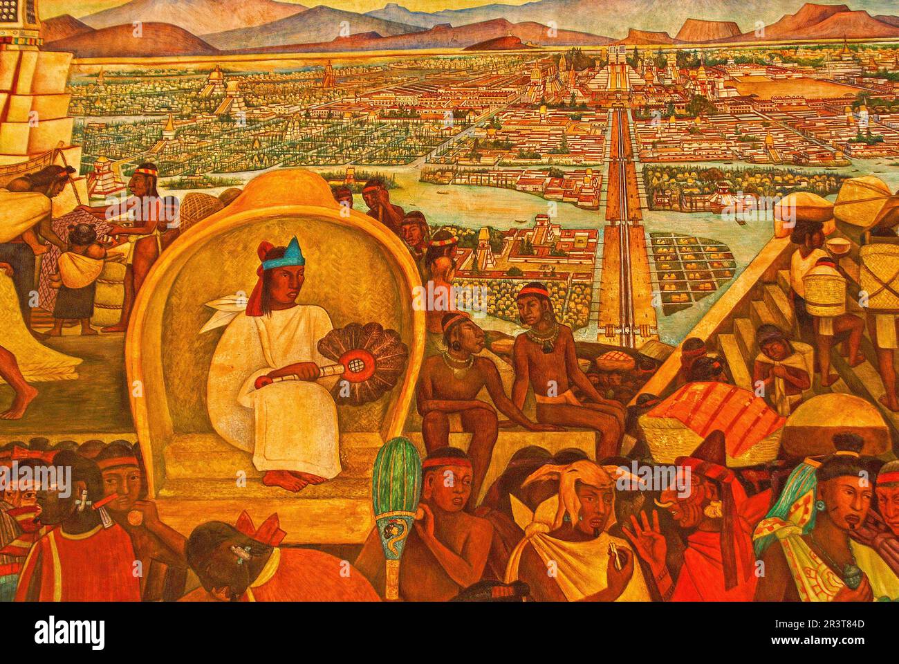 Mural by Diego Rivera. Palacio Nacional.Centro historico. Mexico D.F ...