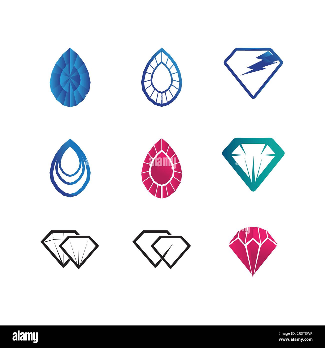 Diamond Logo Template vector icon illustration design Stock Vector ...