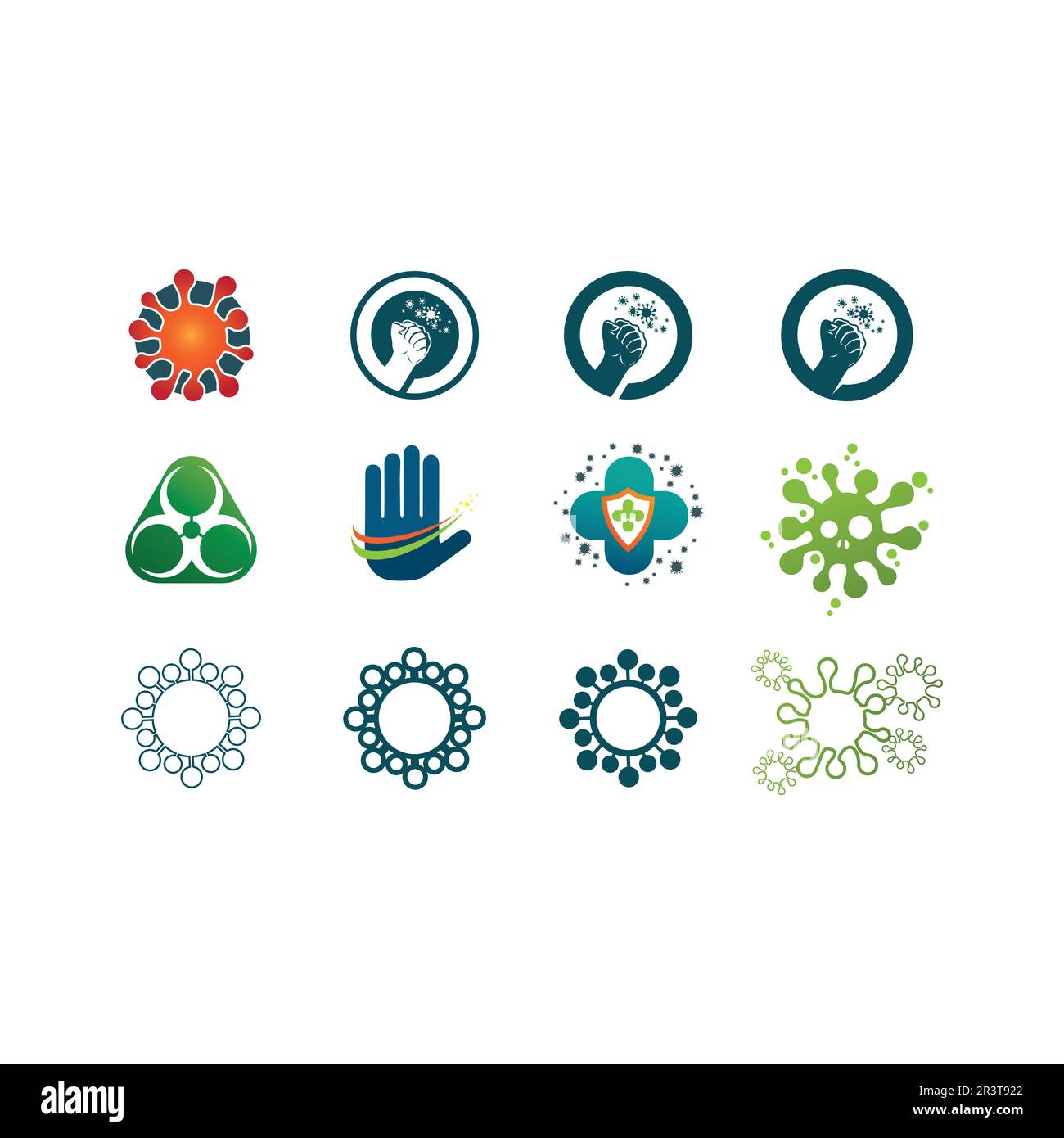 virus,coronavirus, Bacteria, Germs and Microbe isolated on white ...