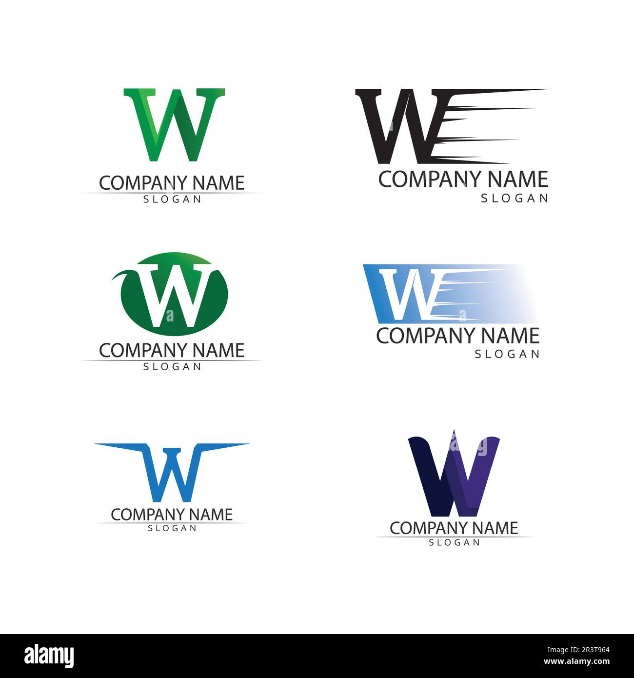 W logo vectors hi-res stock photography and images - Alamy