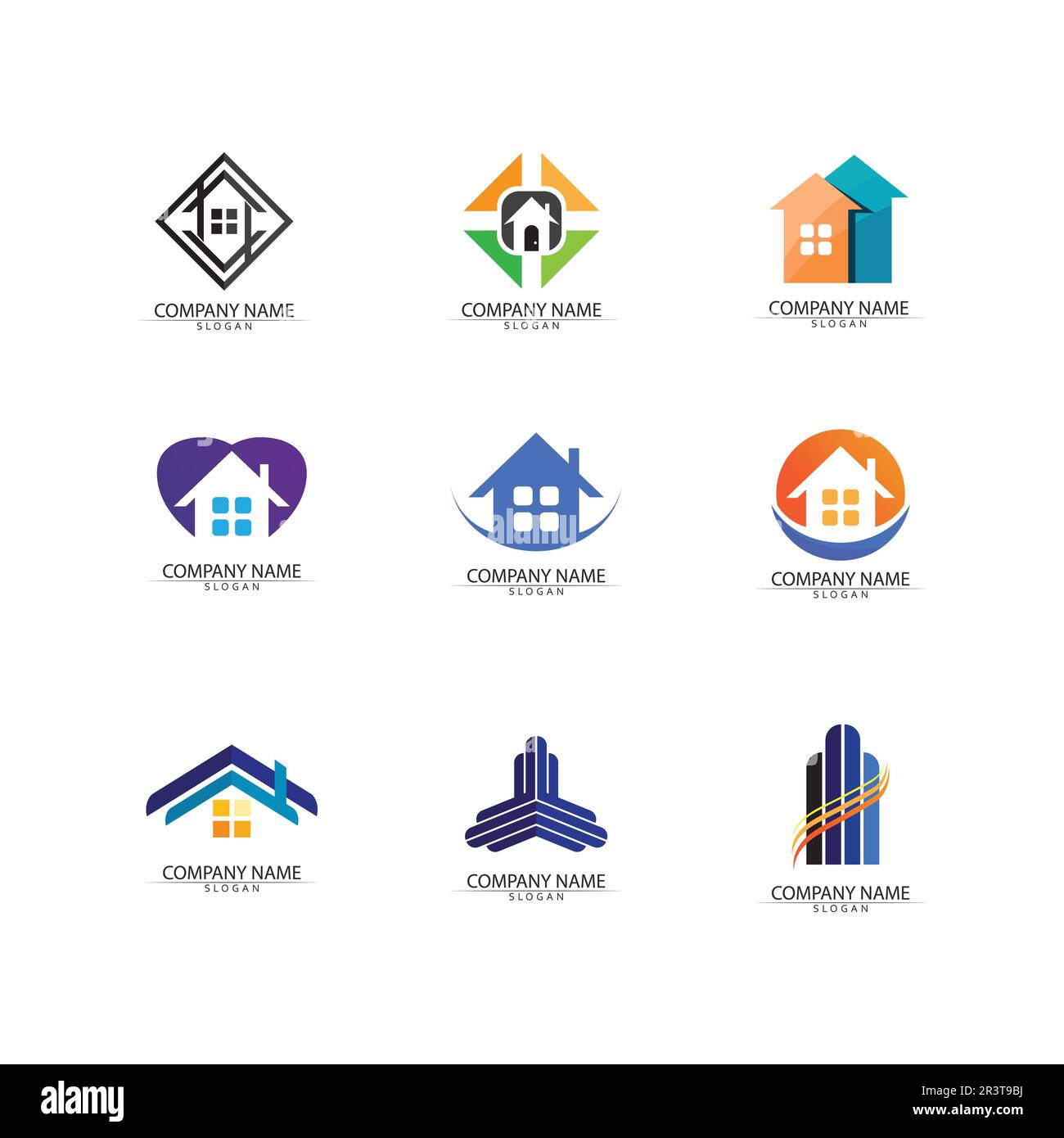 Building and house logo vector illustration design,Real Estate logo ...