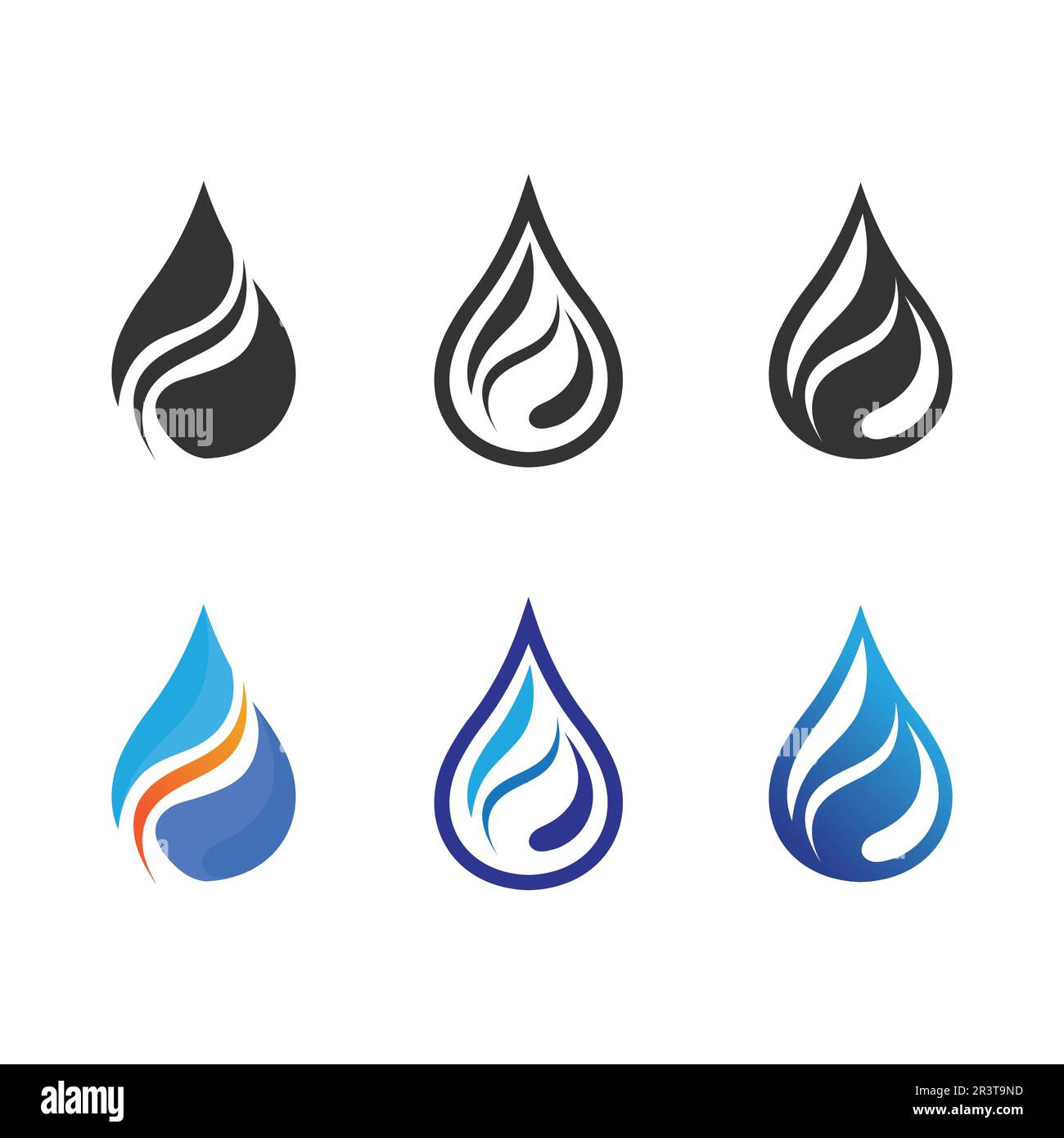 water wave logo design template Stock Vector Image & Art - Alamy
