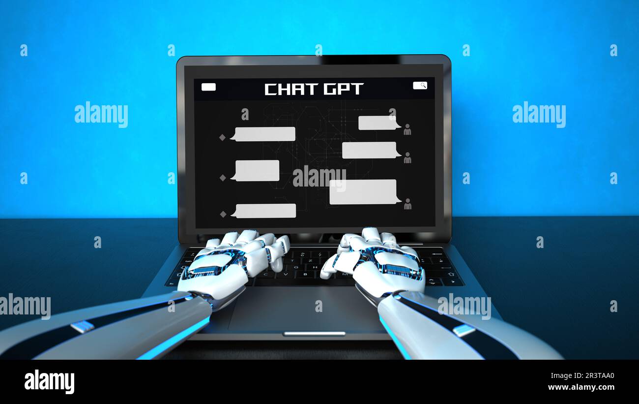 Chat gpt 4 laptop hi-res stock photography and images - Alamy