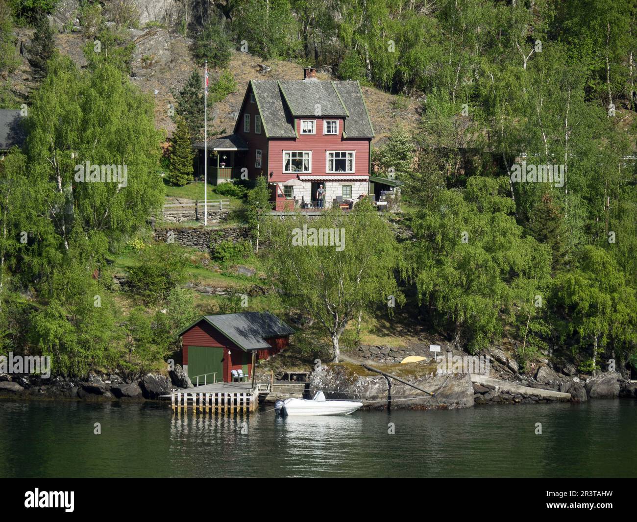 Spring time in flam norway Stock Photo - Alamy