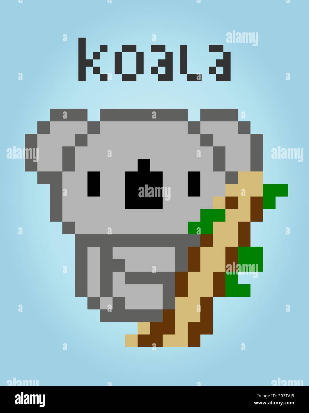 Pixel koala Stock Vector Images - Alamy