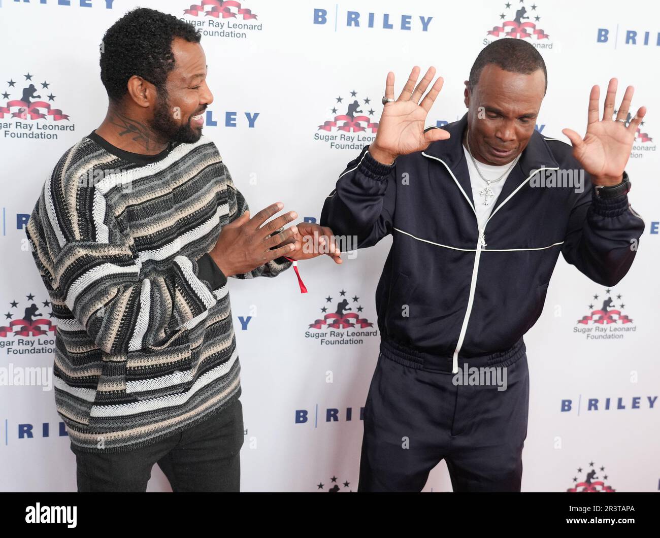 Los Angeles, USA. 24th May, 2023. (L-R) Sugar Shane Mosley and Sugar ...
