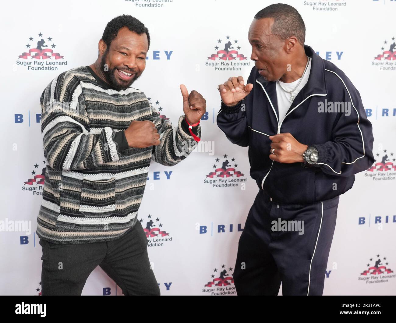 Los Angeles, USA. 24th May, 2023. (L-R) Sugar Shane Mosley and Sugar ...