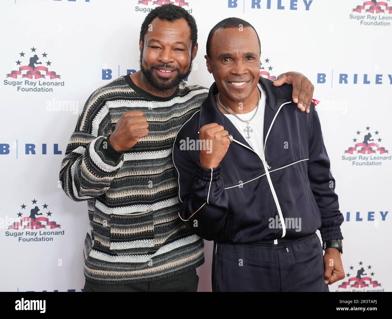 Los Angeles, USA. 24th May, 2023. (L-R) Sugar Shane Mosley and Sugar ...