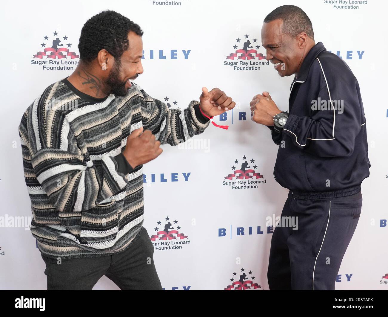 Los Angeles, USA. 24th May, 2023. (L-R) Sugar Shane Mosley and Sugar ...