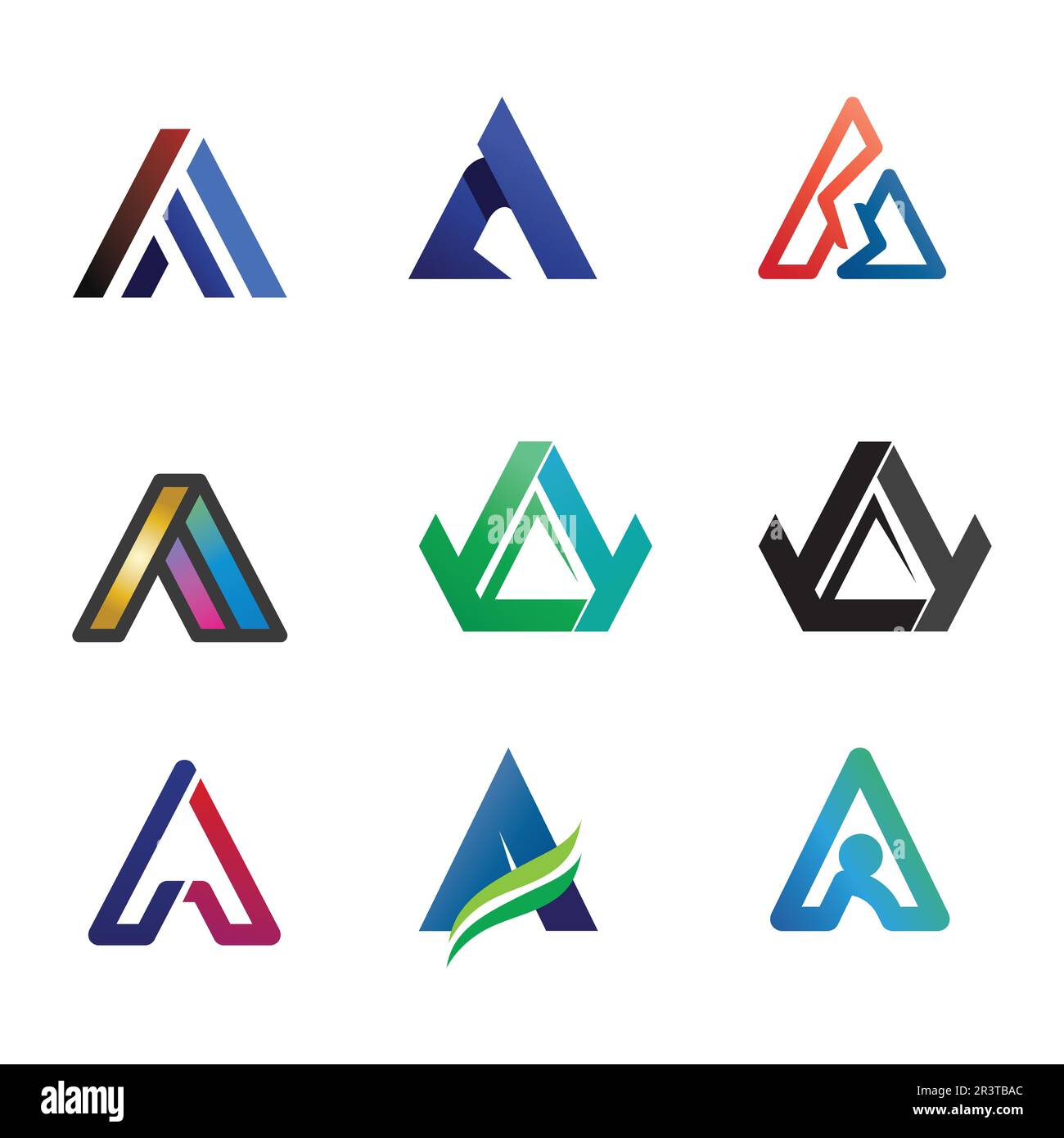 Letter a vector vectors hi-res stock photography and images - Alamy