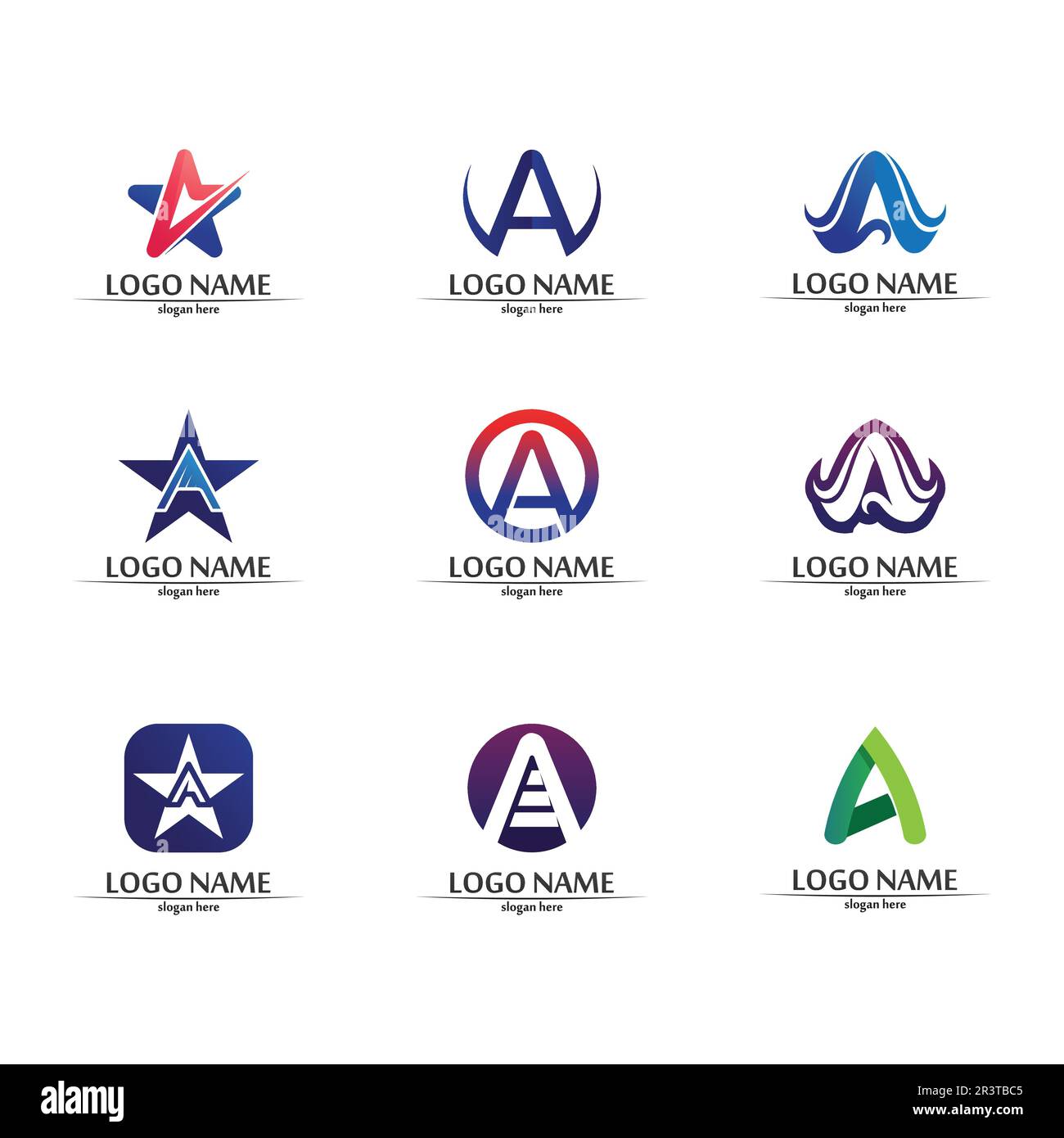 Letter a vector vectors hi-res stock photography and images - Alamy