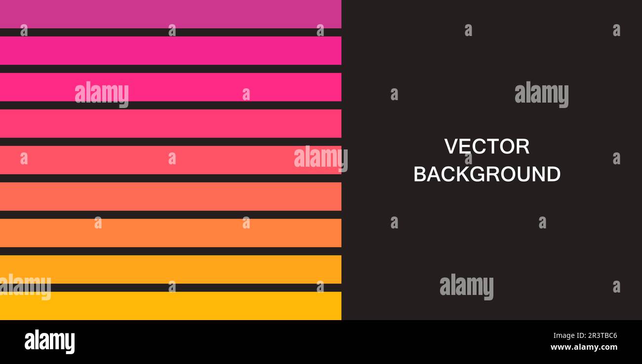 Colors gradient stripes background banner. Vector illustration Stock ...