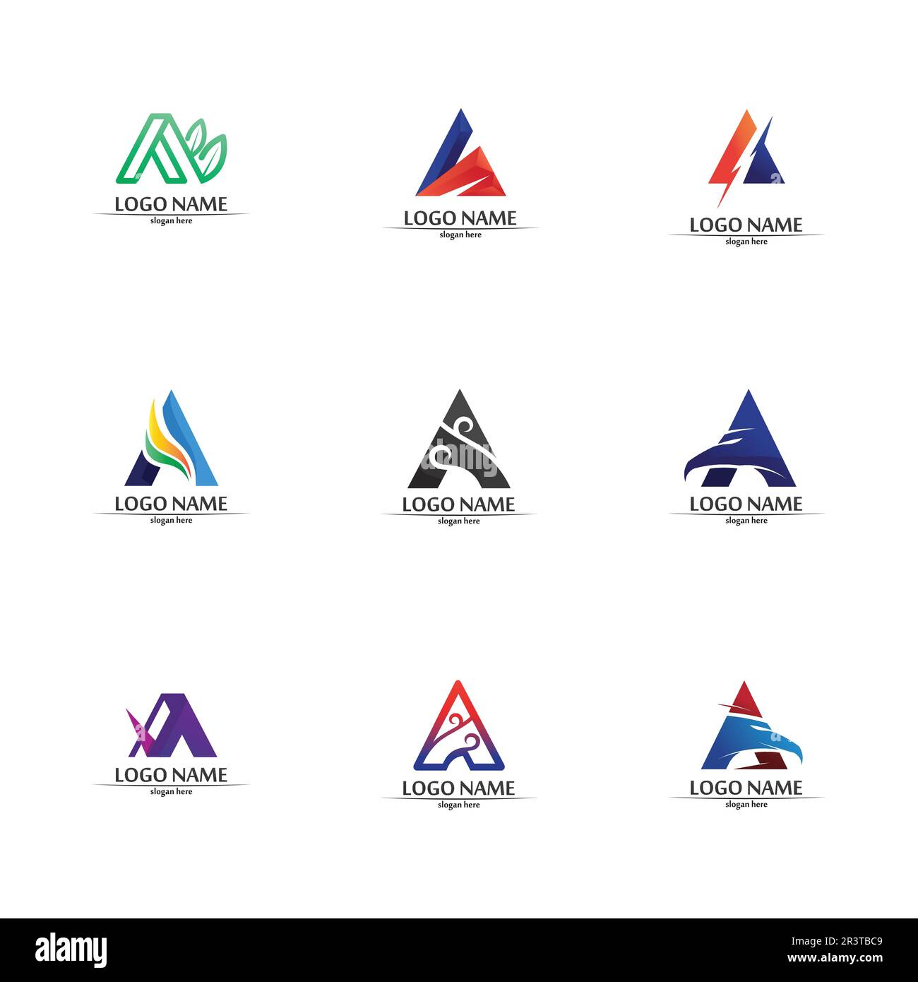 Letter a vector vectors hi-res stock photography and images - Alamy