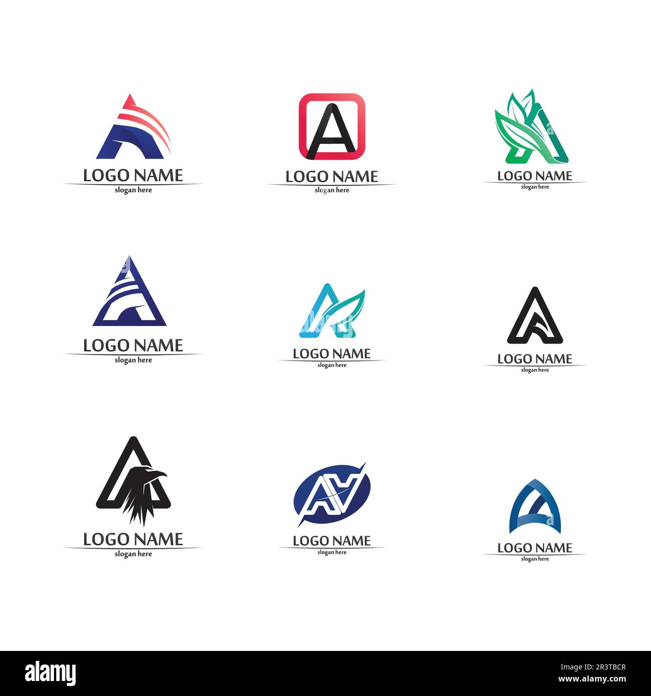 Letter a vector vectors hi-res stock photography and images - Alamy