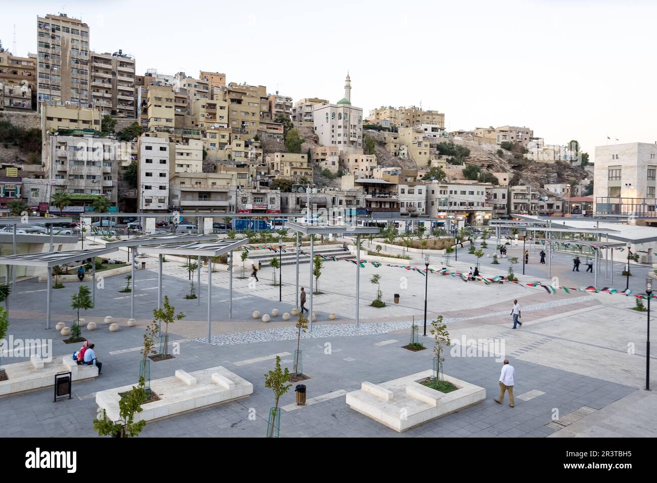 View of the renewed (2014) Hashemite Plaza, named after the Jordanian ...