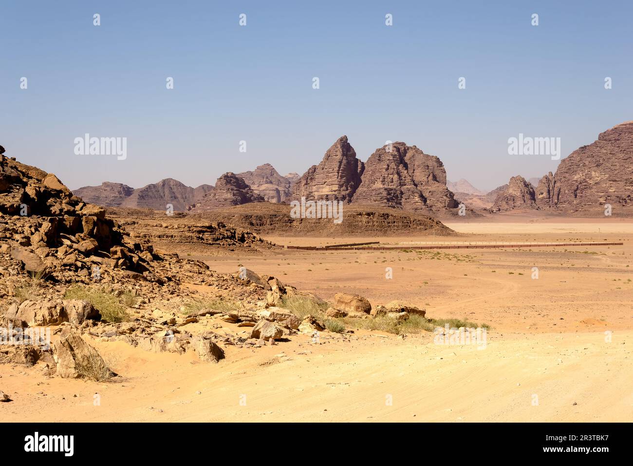 Wadi Rum (Valley of the Moon) in southern Jordan is a UNESCO World ...