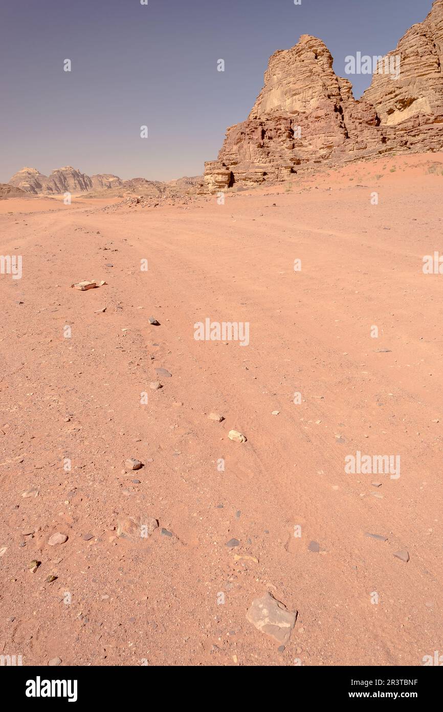 Wadi Rum (Valley of the Moon) in southern Jordan is a UNESCO World ...