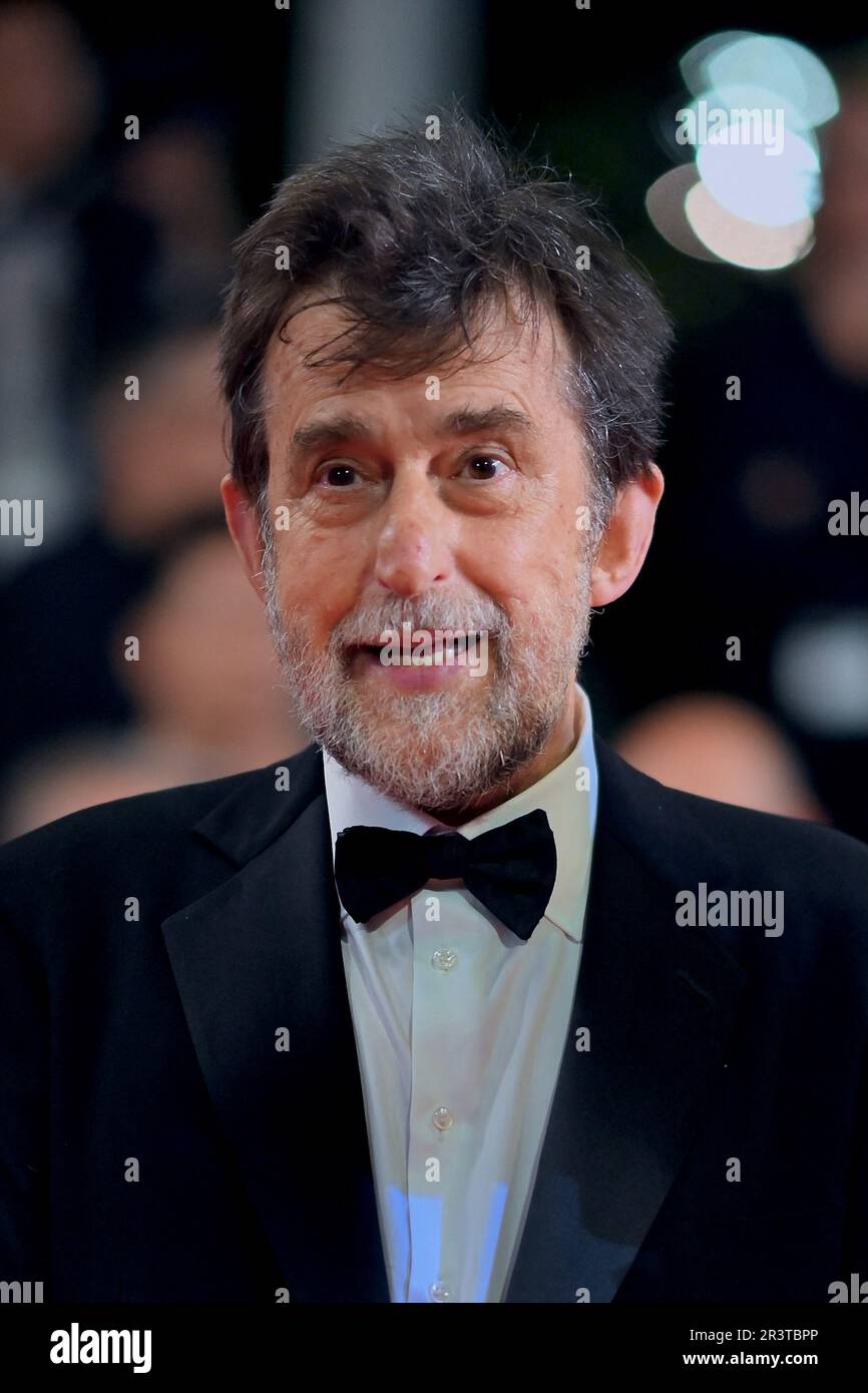 Cannes, France. 24th May, 2023. Nanni Moretti during the 76th annual ...