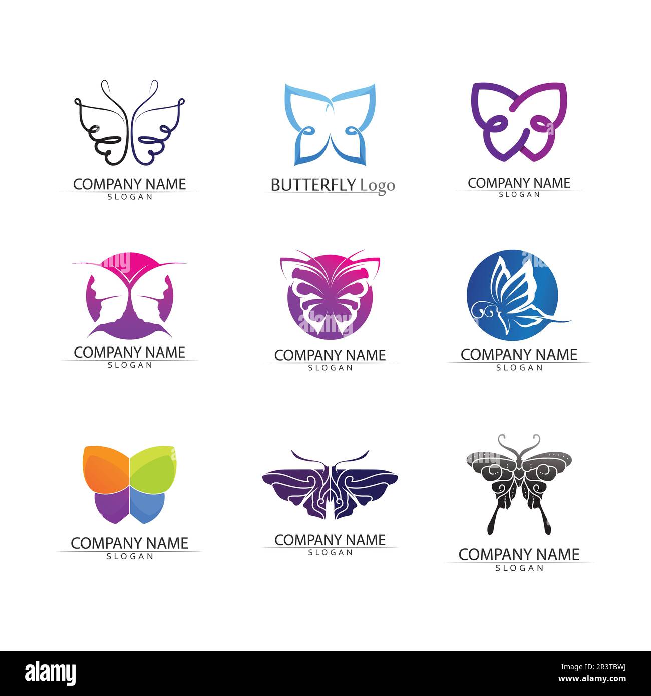 Butterfly print design Cut Out Stock Images & Pictures - Alamy