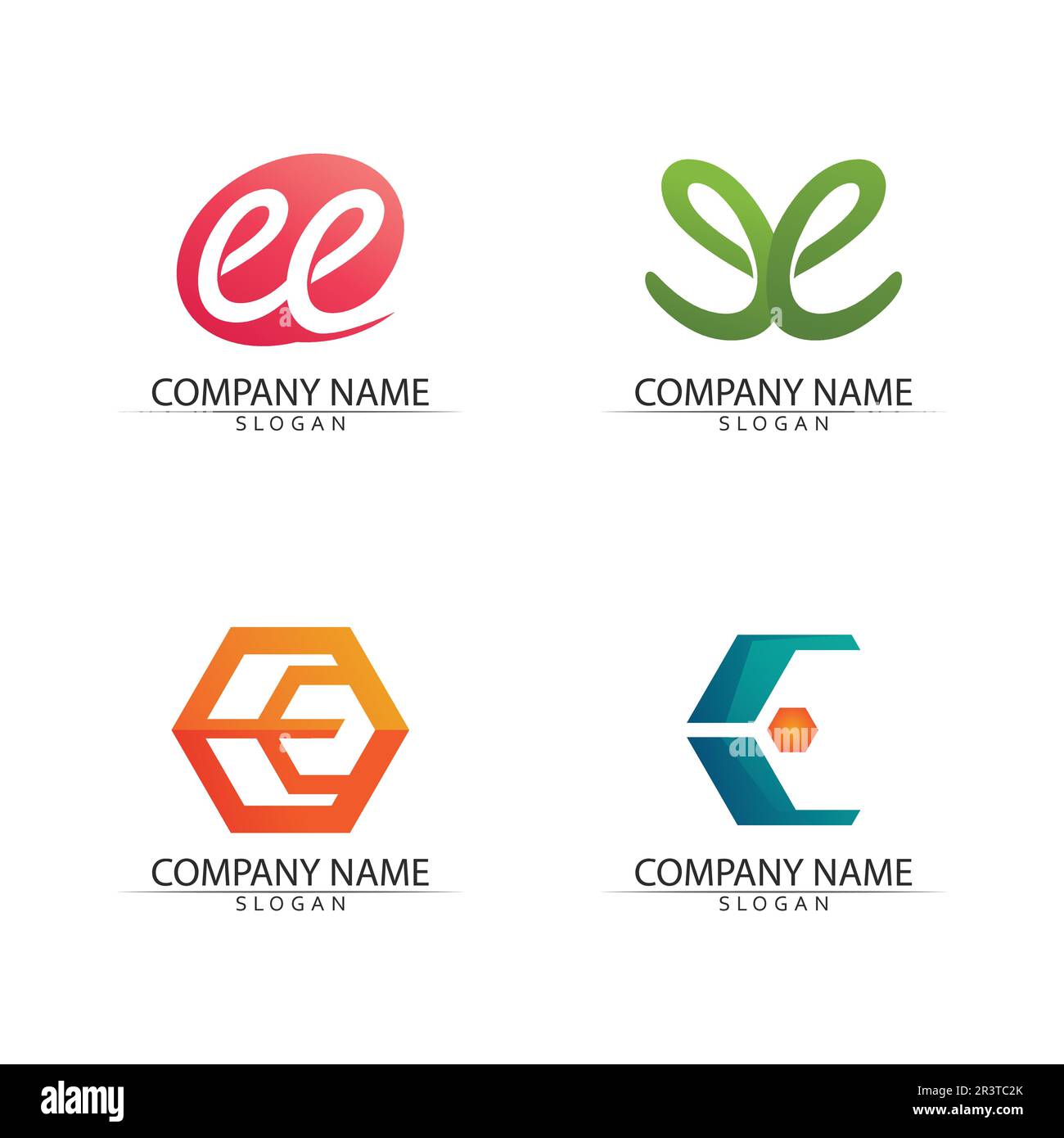letter E logo design and font E vector concept symbol Stock Vector ...