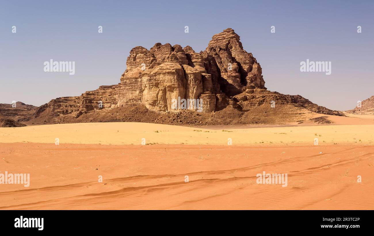 Wadi Rum (Valley of the Moon) in southern Jordan is a UNESCO World ...
