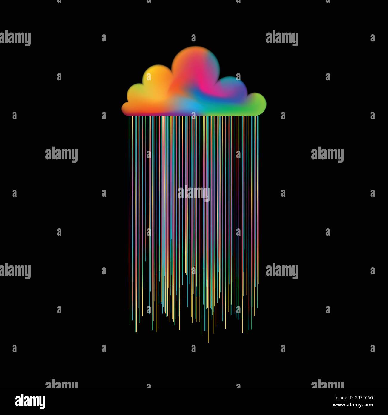 Rain cloud burst Stock Vector Images - Alamy