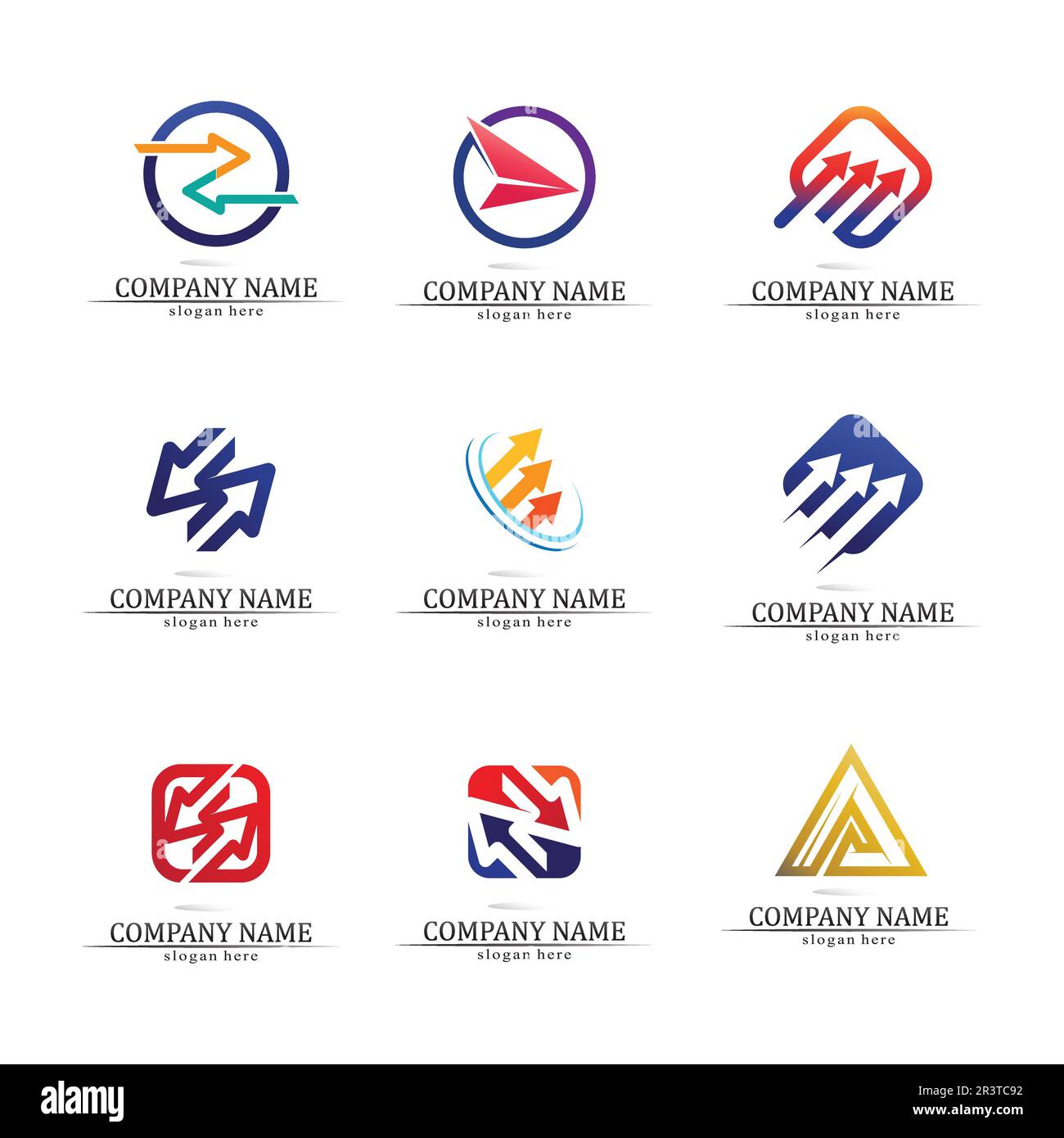 Arrow vector illustration icon Logo Template design Stock Vector Image ...