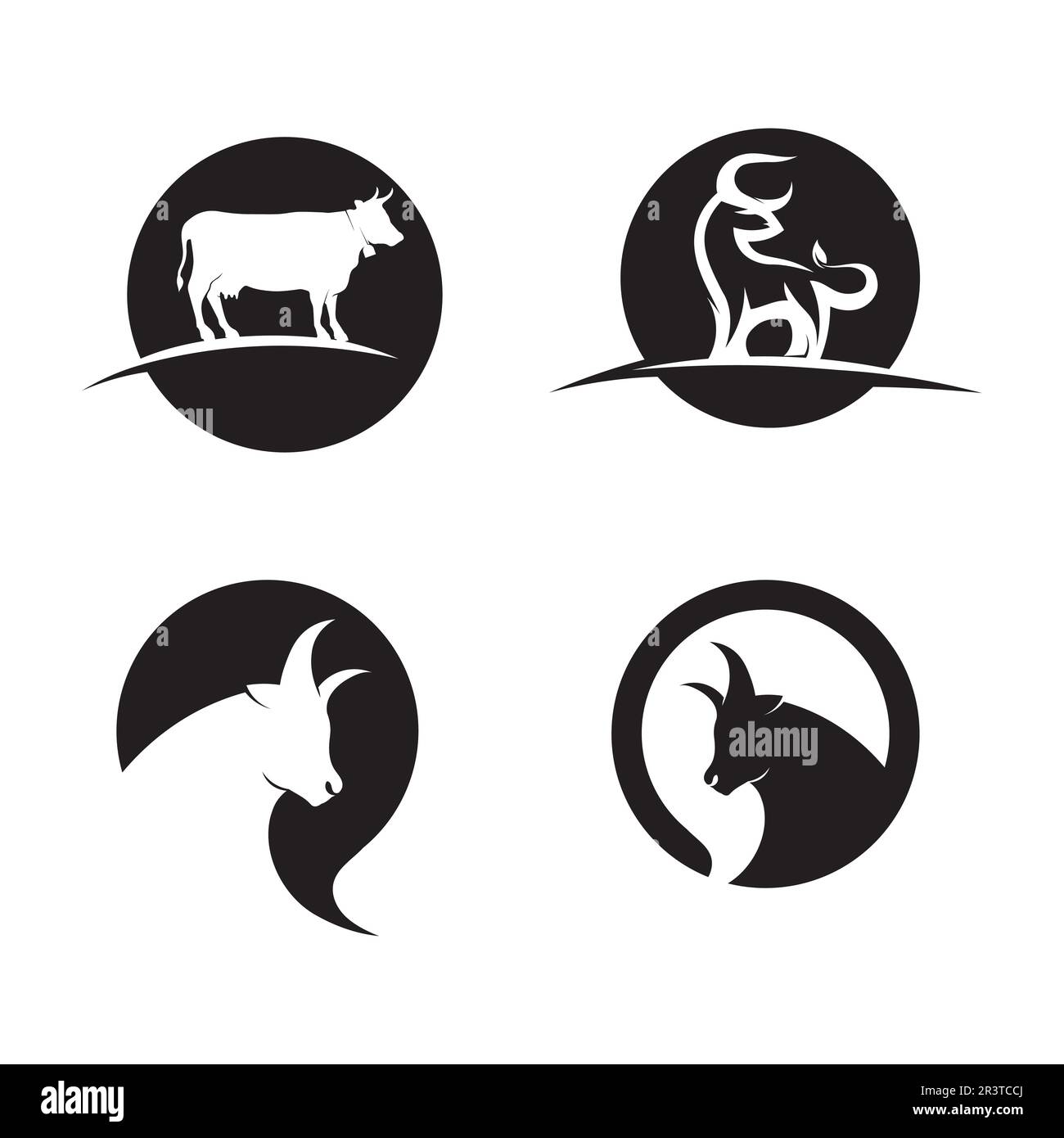 Red bull icon logo Black and White Stock Photos & Images - Alamy