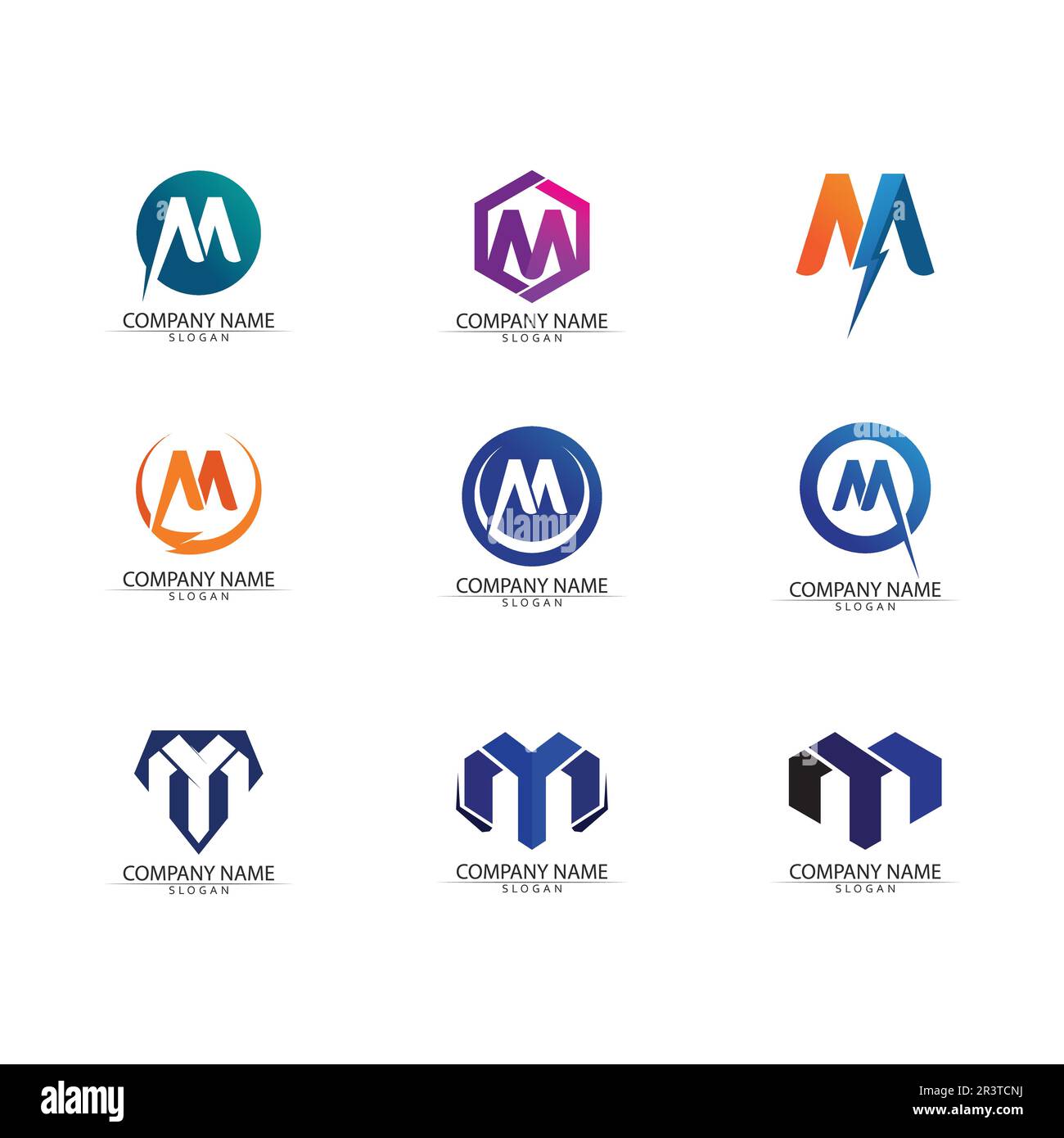 M letter logo design vector identity icon sign Stock Vector Image & Art ...