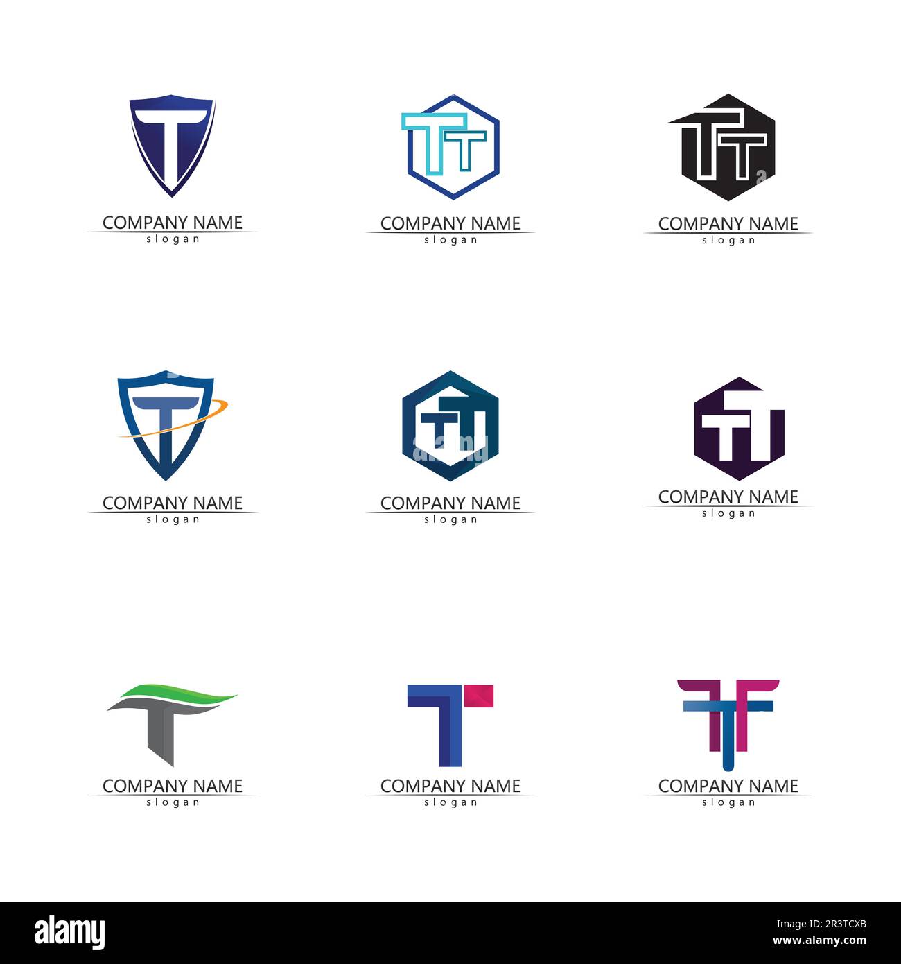 letter T logo image and font T design graphic vector Stock Vector Image ...