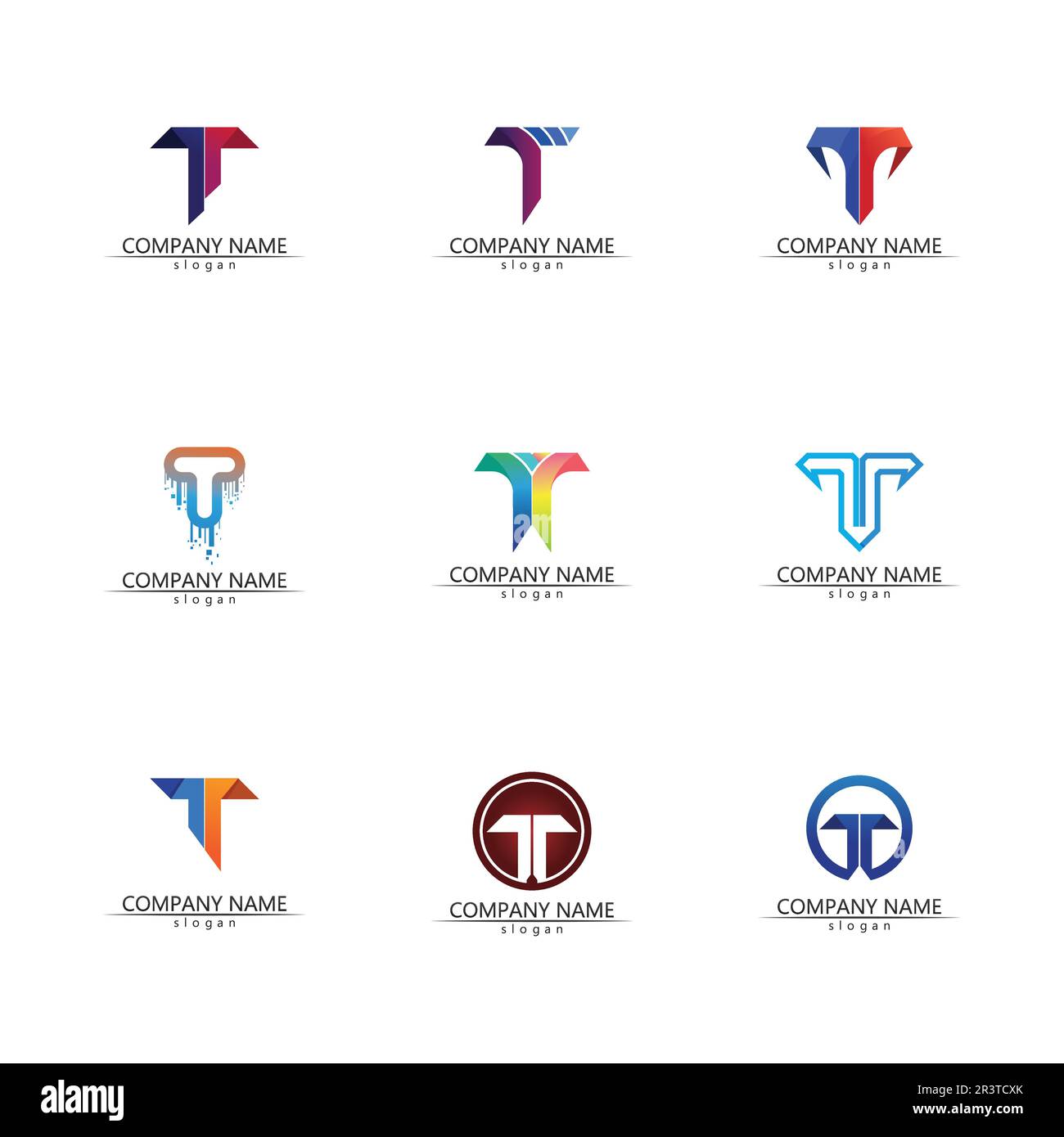 letter T logo image and font T design graphic vector Stock Vector Image ...