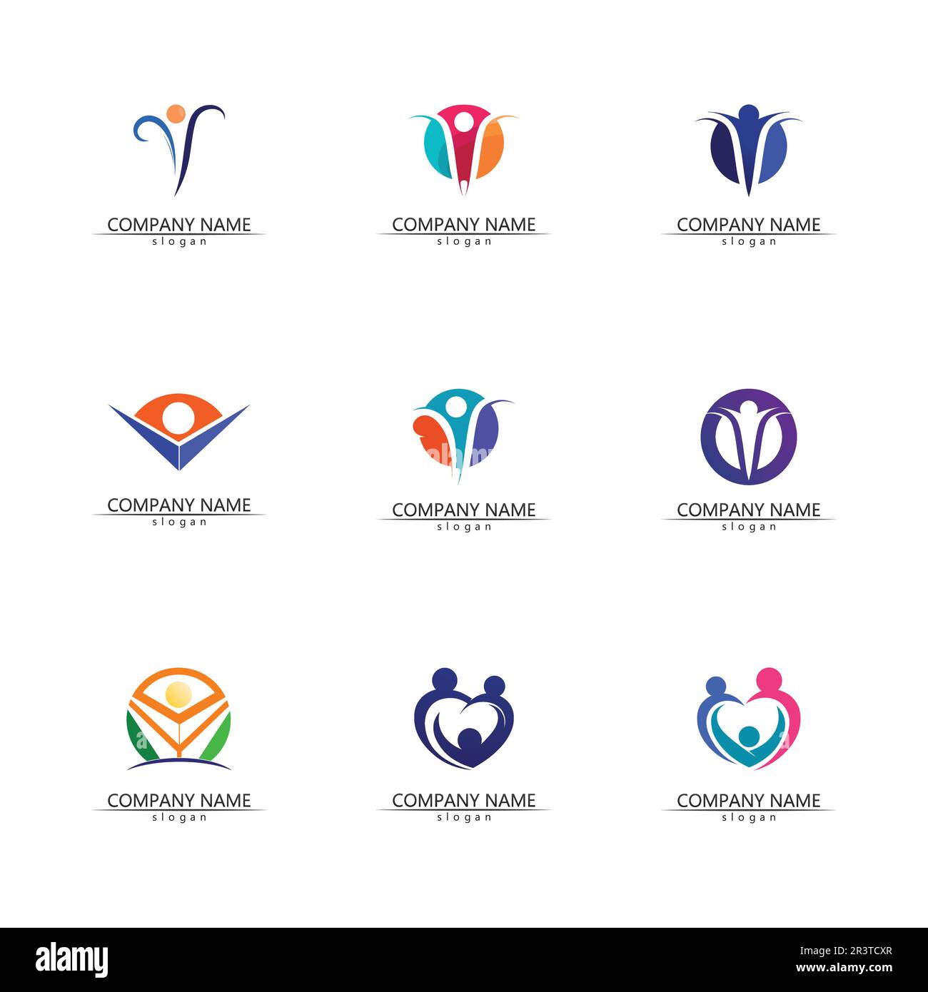 Abstract people logo design.fun people,healthy people,sport,community ...